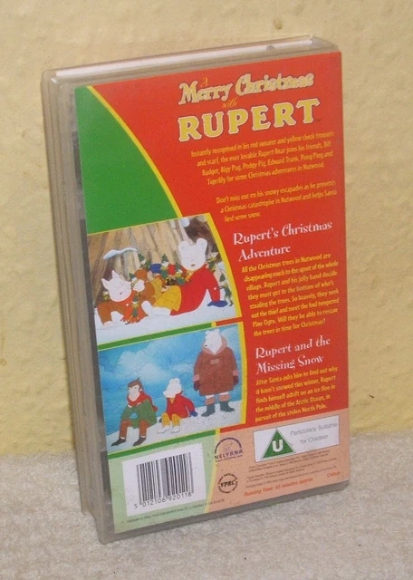 A MERRY CHRISTMAS With Rupert Bear - VHS - children's animated £6.52 ...