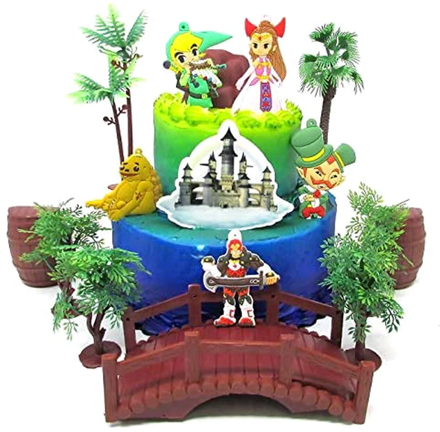 THE LEGEND OF ZELDA Birthday Cake Topper Set with Link and Friends ...