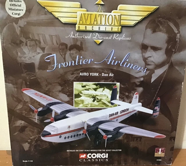 CORGI CLASSICS AVRO York-Dan Air, 1.144 Scale model, 47203 READ ...