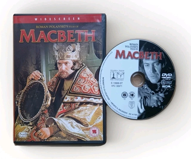 MACBETH DVD ROMAN Polanski 1971 Drama Film Adaptation Martin Shaw, Jon Finch £3.99 - PicClick UK