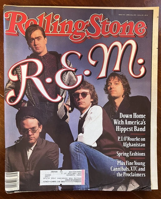 ROLLING STONE MAGAZINE April 20 1989 No 550 R.E.M. Cover PJ O’Rourke ...