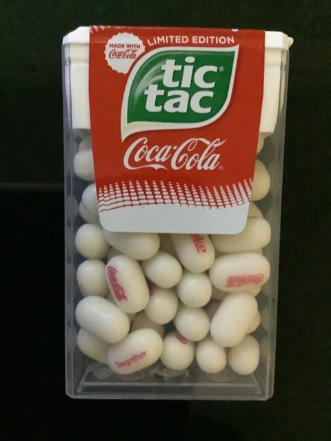 LIMITED EDITION COCA Cola Tic Tac Made With Real Coke Rare Discontinued ...