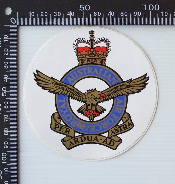 VINTAGE RAAF CREST Royal Australian Air Force Adf Promo Sticker $9.00 ...