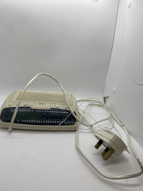 VINTAGE HITACHI EASISET KC-14 Radio Alarm Clock Model Retro White With ...