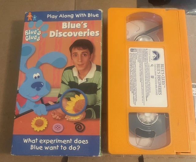 BLUE'S CLUES - Blue's Discoveries VHS 1999 Orange Tape **Buy 2 Get 1 ...