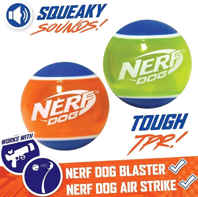 RUBBER TENNIS BALL Toys with Interactive Squeaker, Lightweight, Durable ...