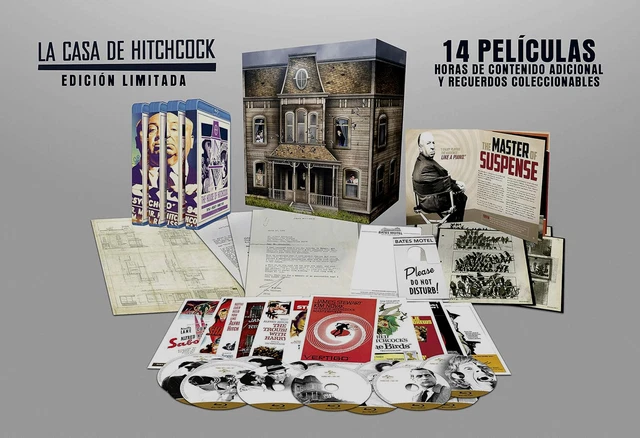 ALFRED HITCHCOCK'S HOUSE Limited Lenticular Blu-ray 14 Movies New A-B-C ...