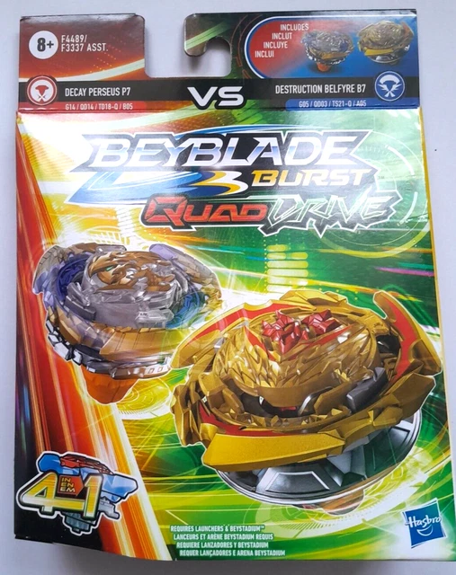 BEYBLADE BURST QUADDRIVE - Decay Perseus P7 Vs Destruction Belfyre B7 ...