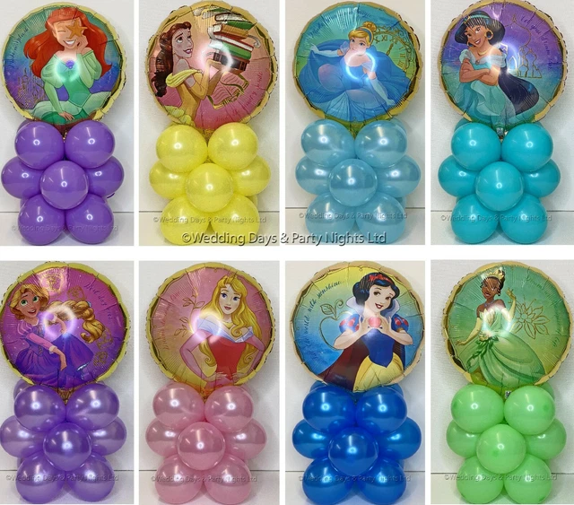 DISNEY PRINCESS FOIL Balloon Display Kit Birthday Party Table Decor No ...