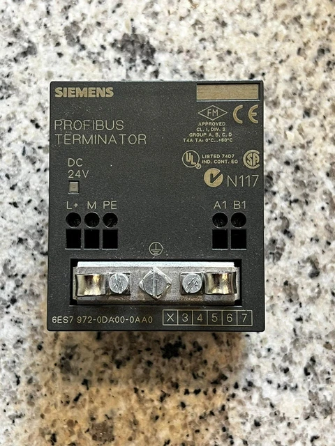 SIEMENS S7 6ES7 972-0DA00-0AA0 Profibus Terminator 6ES7972-0DA00-0AA0 ...