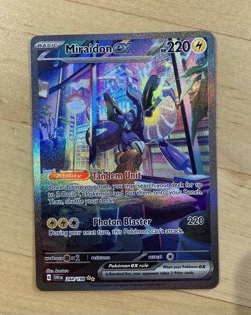 POKÉMON TCG MIRAIDON ex Scarlet & Violet Base Set 244/198 Regular ...