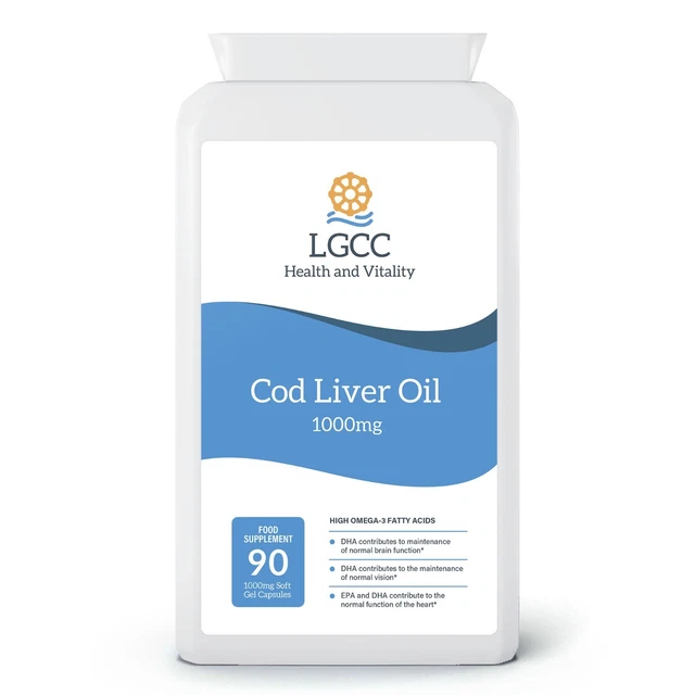 COD LIVER OIL 1000mg - 90 Soft gel Capsules £13.99 - PicClick UK