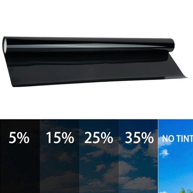 REDUCE GLARE AND Heat with 5152535 VLT Black Tint Film for Car Auto ...