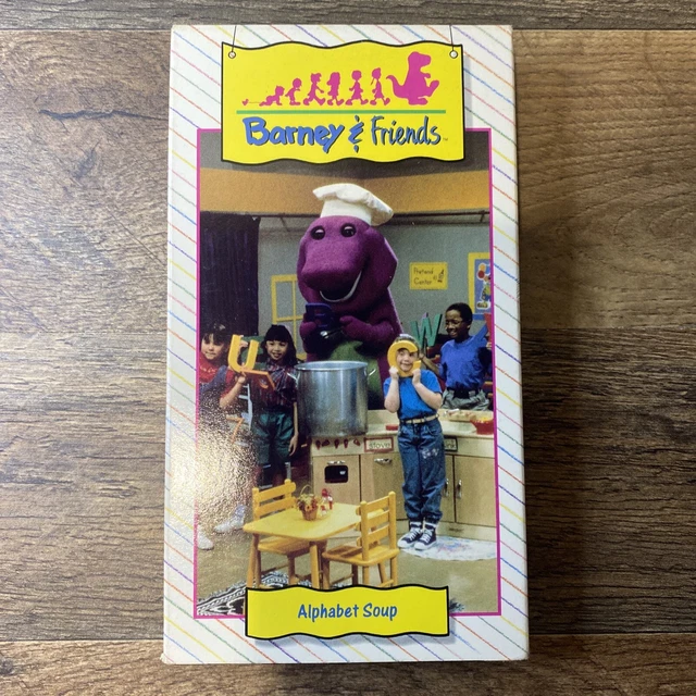 VINTAGE BARNEY & Friends VHS Alphabet Soup 1992 Time Life Video ...