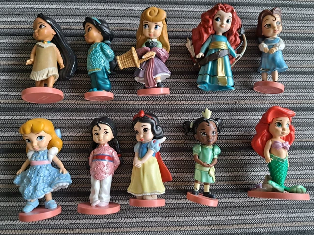 DISNEY ANIMATORS COLLECTION Mini Disney Princess Doll Figures 3.5” x 10 ...