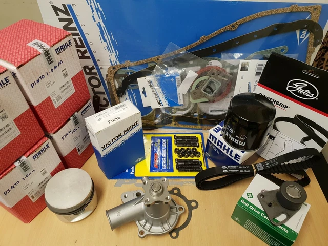 FORD PINTO 2.0L Engine Rebuild Kit +1.0 Mahle Pistons Cambelt Kit ...