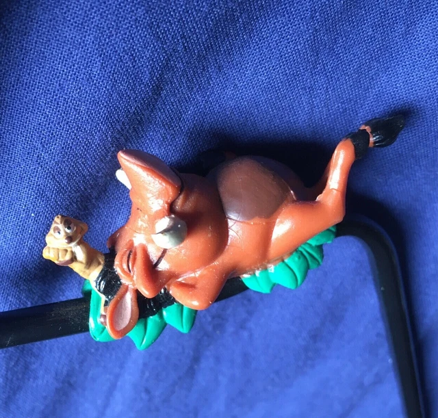 DISNEY’S THE LION King Timon & Pumbaa Applause Novelty Drinking Straw ...