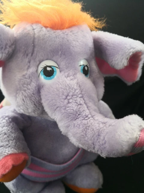 VINTAGE WUZZELS ELEROO 1980s retro soft toy Elephant, Hasbro Kangaroo ...