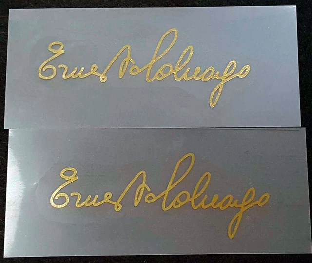 COLNAGO SIGNATURE FRAME Gold x2 Decal Sticker Adhesive Self-Adhesive ステ ...