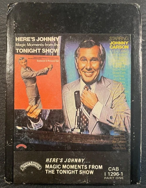 8-TRACK JOHNNY CARSON Here's Johnny: Magic Moments From 1974 CAB 1296-1 ...