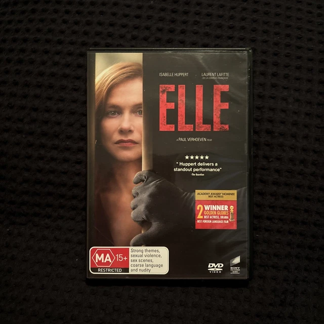 ELLE DVD, ISABELLE Huppert, Laurent Lafitte, Paul Verhoeven Film, Reg 2 ...