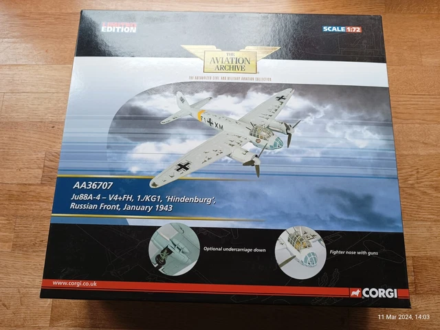 CORGI AVIATION ARCHIVE JUNKERS JU88C-6 Luftwaffe 4./KG 76 Ukraine 1943 ...
