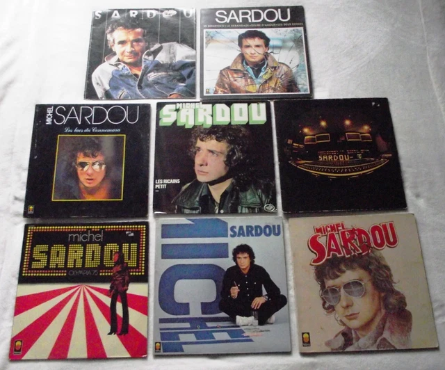 MICHEL SARDOU - Lot de huit disques vinyles LP 33 T en bon état EUR 63,00 - PicClick FR
