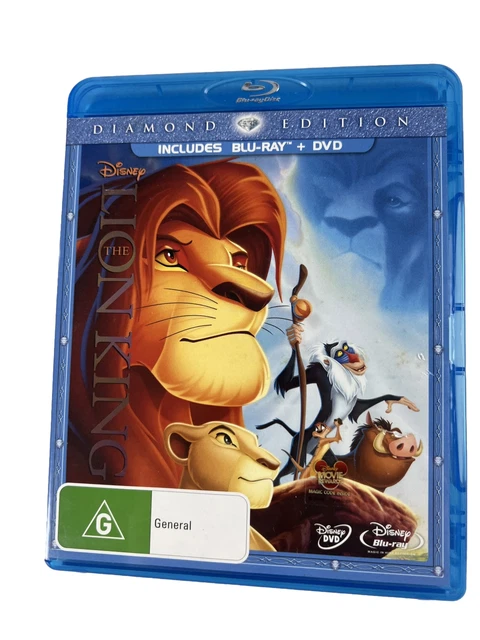 THE LION KING Blu-ray Region B + DVD PAL R4 M Diamond Edition Set ...