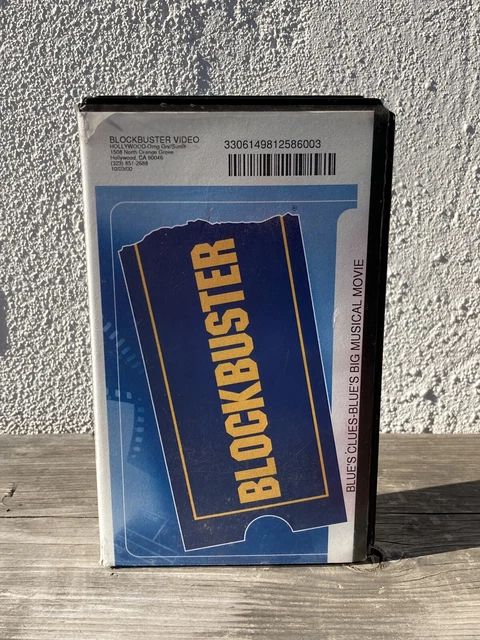 BLOCKBUSTER VIDEO VHS Clamshell Blues Clues Big Movie Rental Case ...