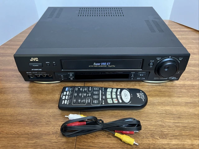 JVC HR-S4600U SUPER VHS S-VHS SVHS VCR 4 Head Hi-Fi Deck + Remote ...