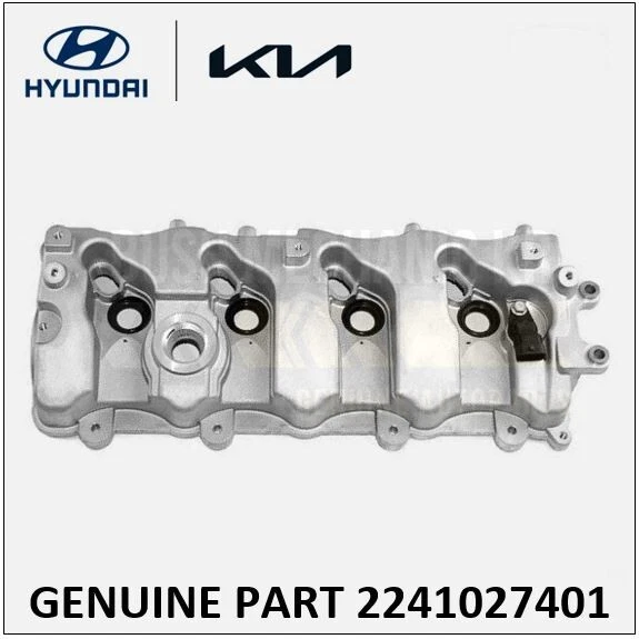 GENUINE OEM HYUNDAI Kia Rocker Cover Assy 2241027401 Santa Fe Tucson ...