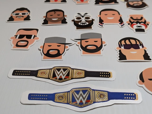 WWE WWF STICKER Collection - 80s 90s Pro Wrestling Stickers Hogan ...