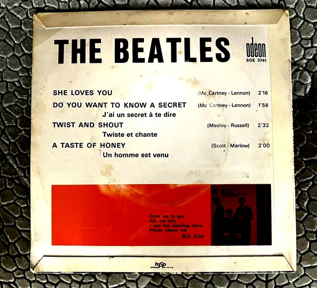 THE BEATLES EP 'She Loves You' Odeon Soe 3714 France $31.16 - PicClick CA