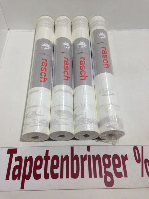 VLIESTAPETE RASCH 4X 574517 (4Rollen) Holzpaneele Optik Cremeweiß Grau Glanz EUR 39,13 - PicClick DE