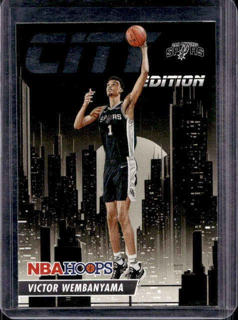 2023-24 PANINI NBA Hoops Victor Wembanyama City Edition Rookie RC #30 ...