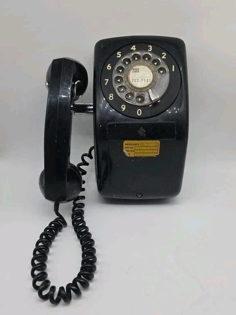 ROTARY DIAL GENERAL Wall Mount Art Deco Phone Vintage 1970s Automatic ...