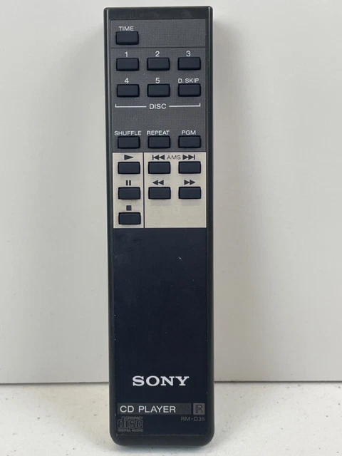 GENUINE ORIGINAL SONY RM-D35 CD Player Remote Control Tested Working ...