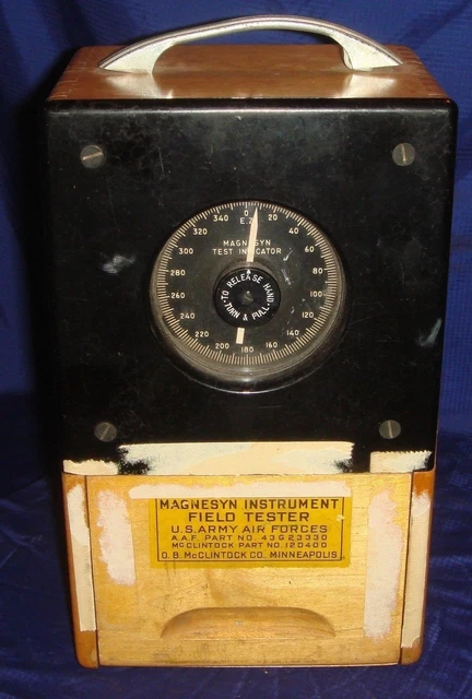BG344 WW2 MAGNESYN Instrument Field Tester US Army Air Force O.B ...