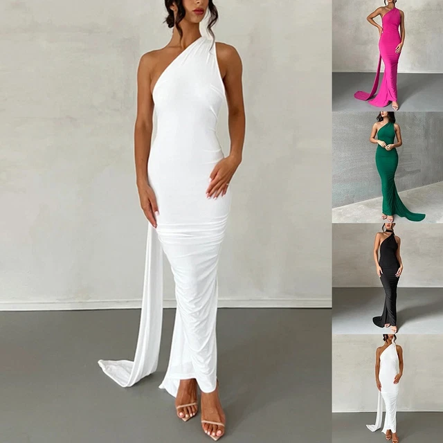 L GANTE ROBE MAXI sans dos pour femme soir e f te robe de bal fendue robe EUR 32,40 - PicClick IT