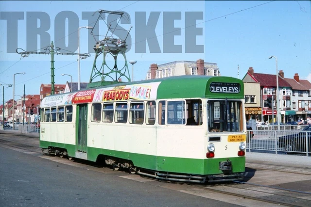 35MM SLIDE BLACKPOOL Transport Single Decker Tram Strassenbahn 5 1992 Original £4.97 - PicClick UK