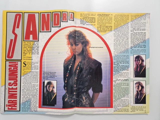 SANDRA CRETU - Very rare article from Sweden from 1985 EUR 34,99 ...