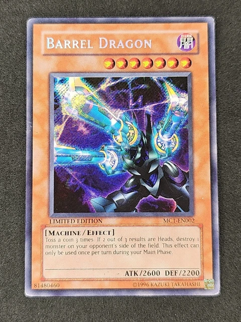 Z HP YUGIOH BARREL DRAGON Limited Secret Holo MC1-EN002 EUR 2,62 ...