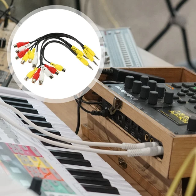 8 PCS SPLITTER 3.5mm 3-way Household Appliances Splitter Cable Audio ...