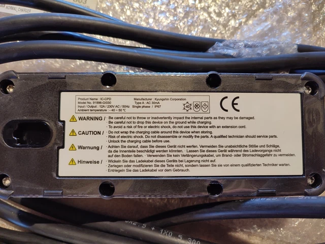 ORIGINAL HYUNDAI / Kia Ladekabel Ladegerät Typ / Type 2 EU 91996-GI030 ...