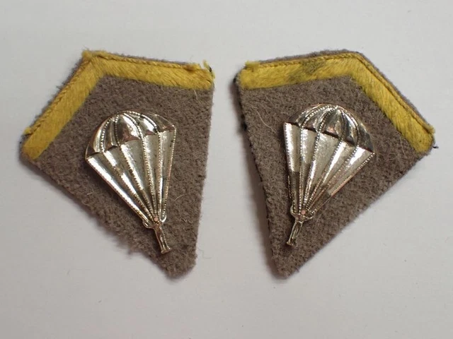 ORIGINAL WW2 EXILED Polish Poland Paratroop Officer Collar Tabs Badges ...