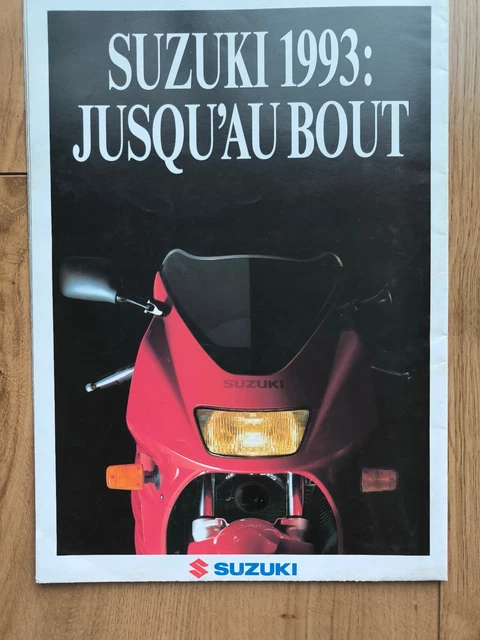 SUZUKI TOUT LES MODELES 1993 POSTER Catalogue Brochure Publicité EUR 15 ...