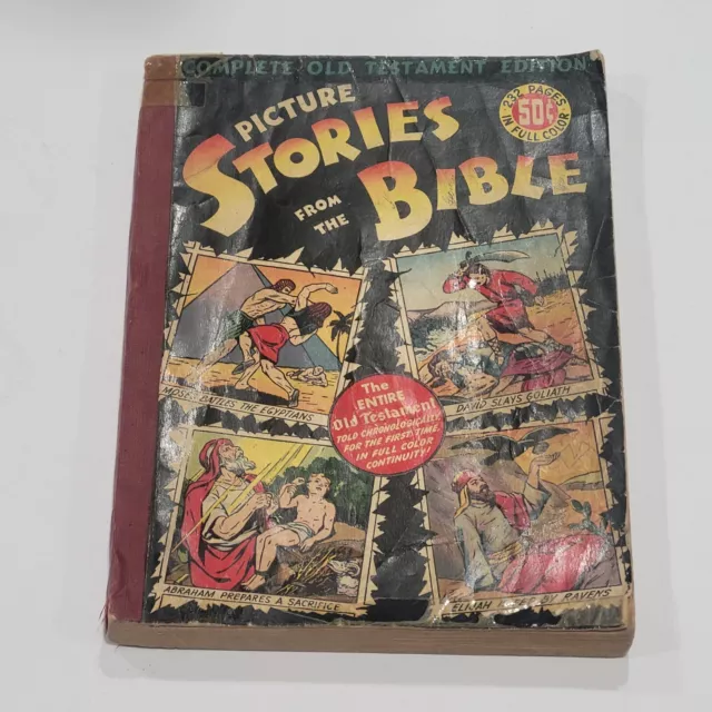 PICTURE STORIES FROM The Bible Complete Old Testement 2nd Print 1944 ...