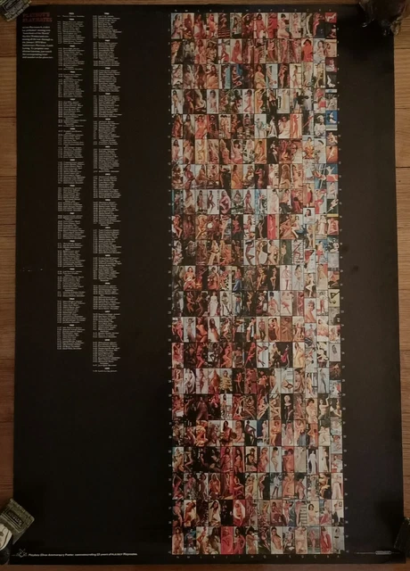 PLAYBOY'S PLAYMATES: SILVER Anniversary Poster - Rare 1979 Scandecor ...