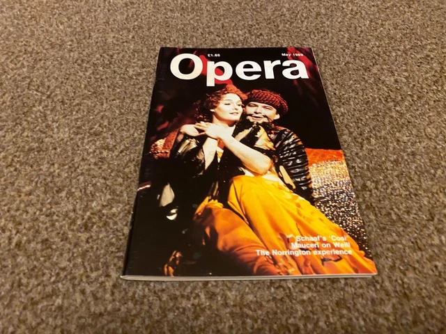 OPERA MAGAZINE 1989 May Susanne Mentzer. Andreas Schmidt. Roger ...