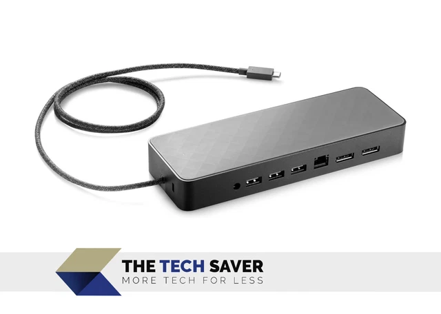 HP USB-C UNIVERSAL Dock 120W PSU Docking Station, HSA-B005DS £37.95 ...